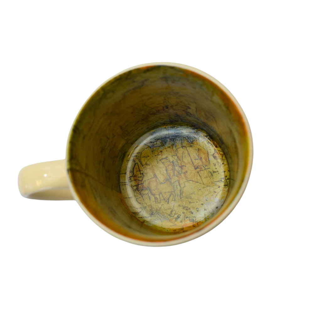 Acadia National Park Map and Moose Mug in Cream – Jordan Pond House Shop
